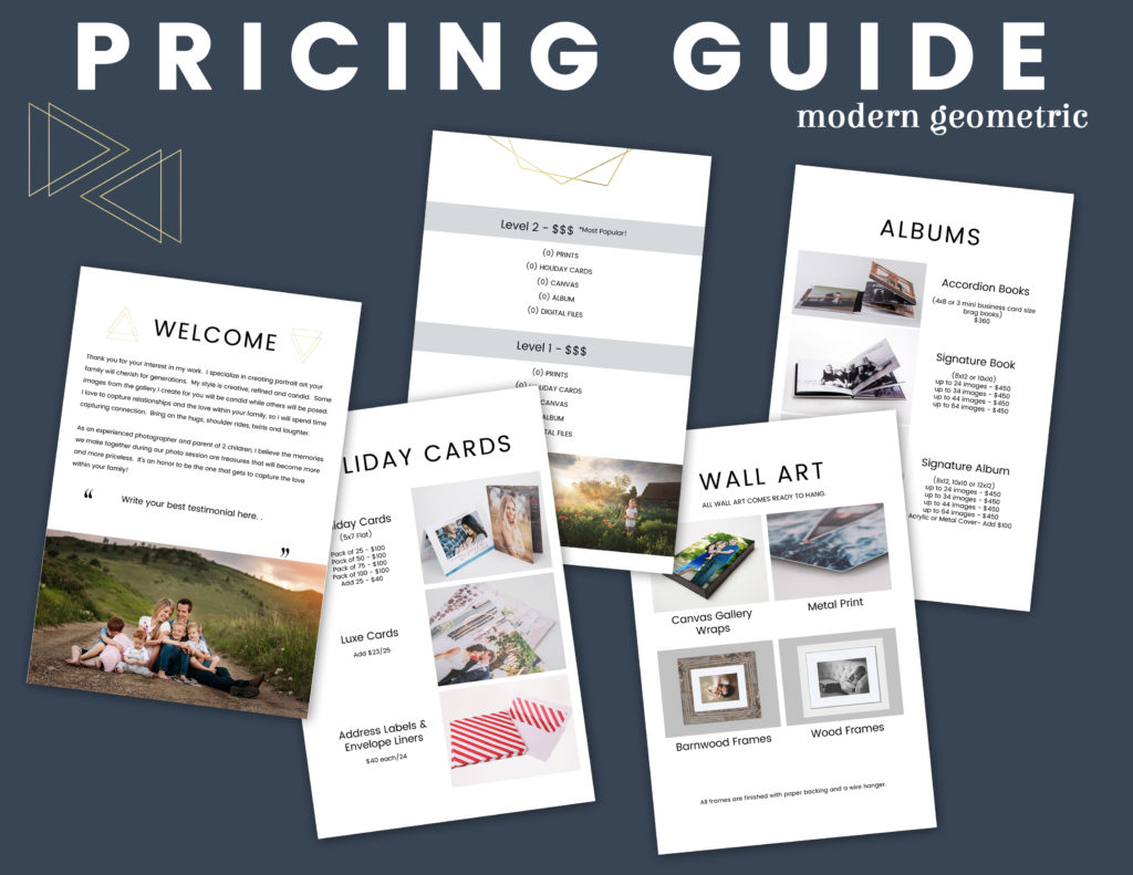 Price Guide Templates - Smitten & Swoon by D'Ann Boal